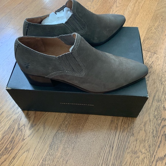 Frye | Shoes | Frye Bootie Eleanor Western Shootie Grey Sz 9 Nib | Poshmark